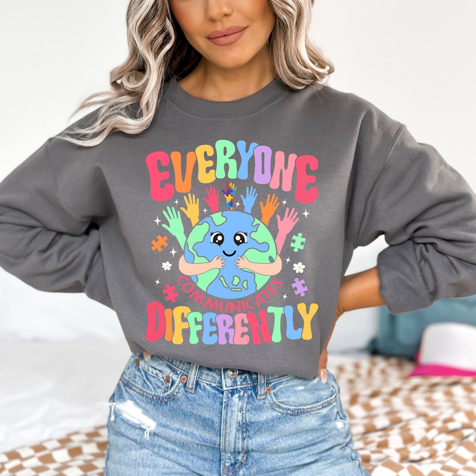 Everyone Communicates Differently Png, Autism Awareness Png, Autism ...