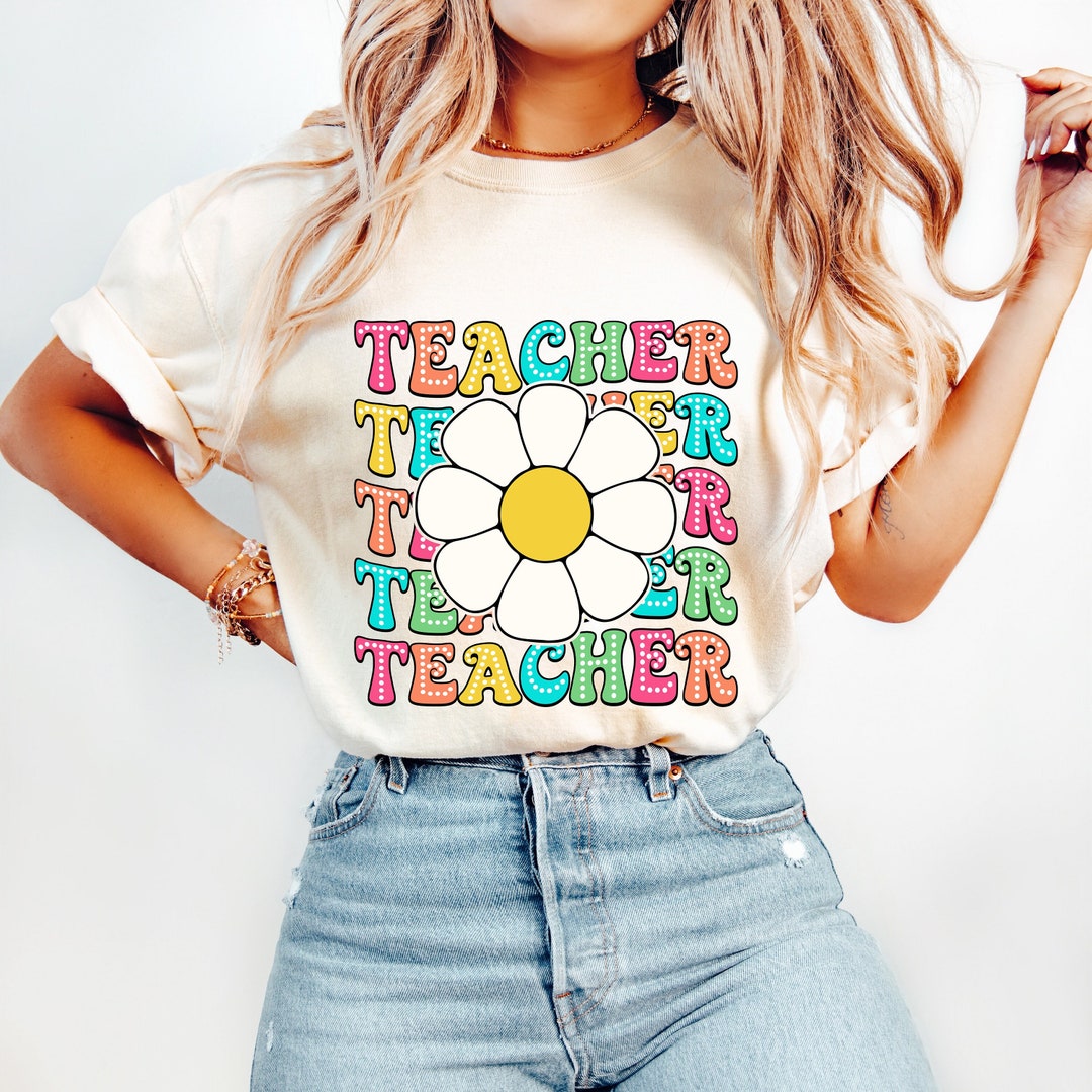 Floral Teacher PNG, Teacher Shirt Design, Last Day of School PNG, Back ...