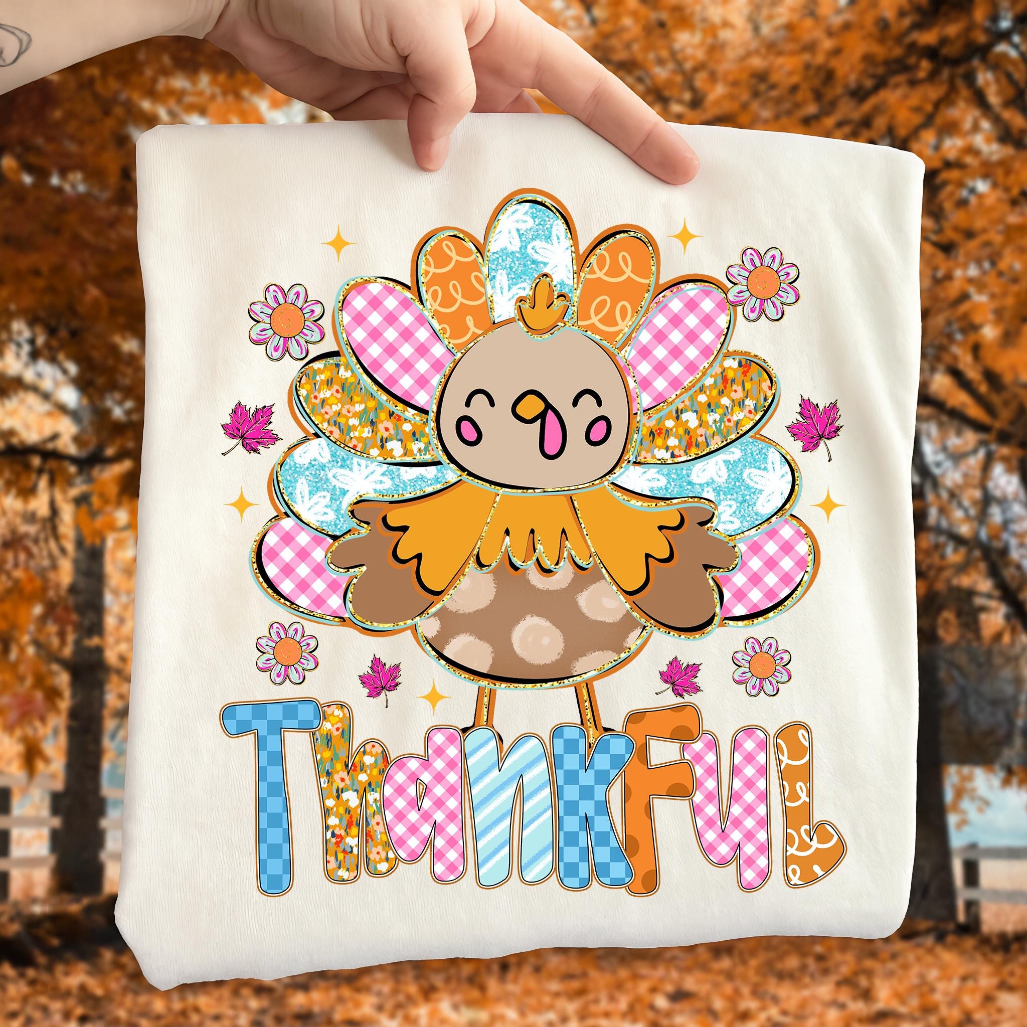 Coquette Thankful Turkey Png, Preppy Thanksgiving Gobble PNG, Pink ...