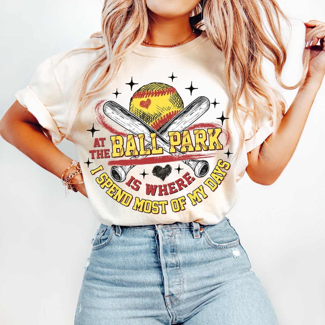 Retro Softball PNG, at the Ballpark Png, Game Day Softball PNG ...