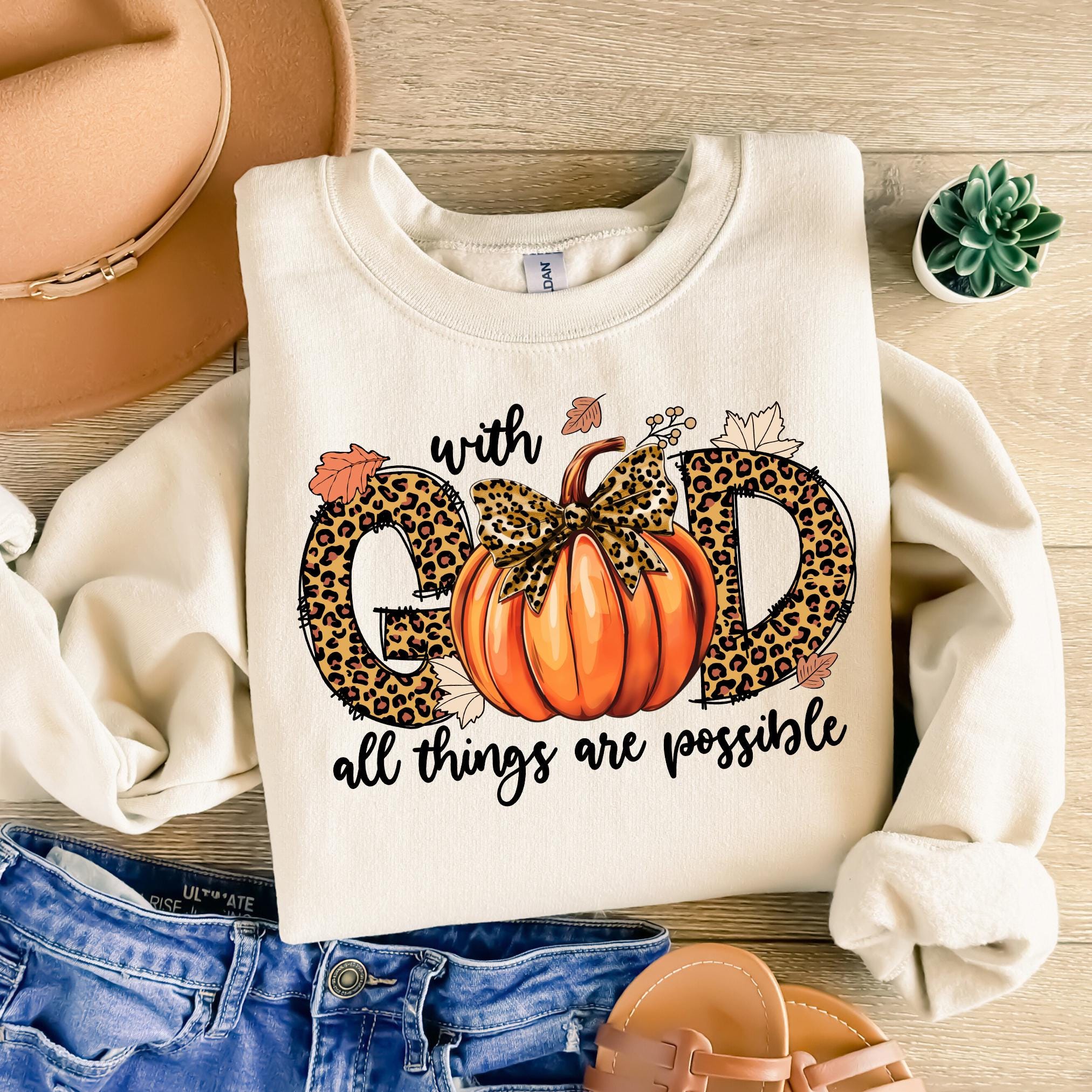 With God All Things Are Possible Png, Fall Christian Png, Jesus Fall ...
