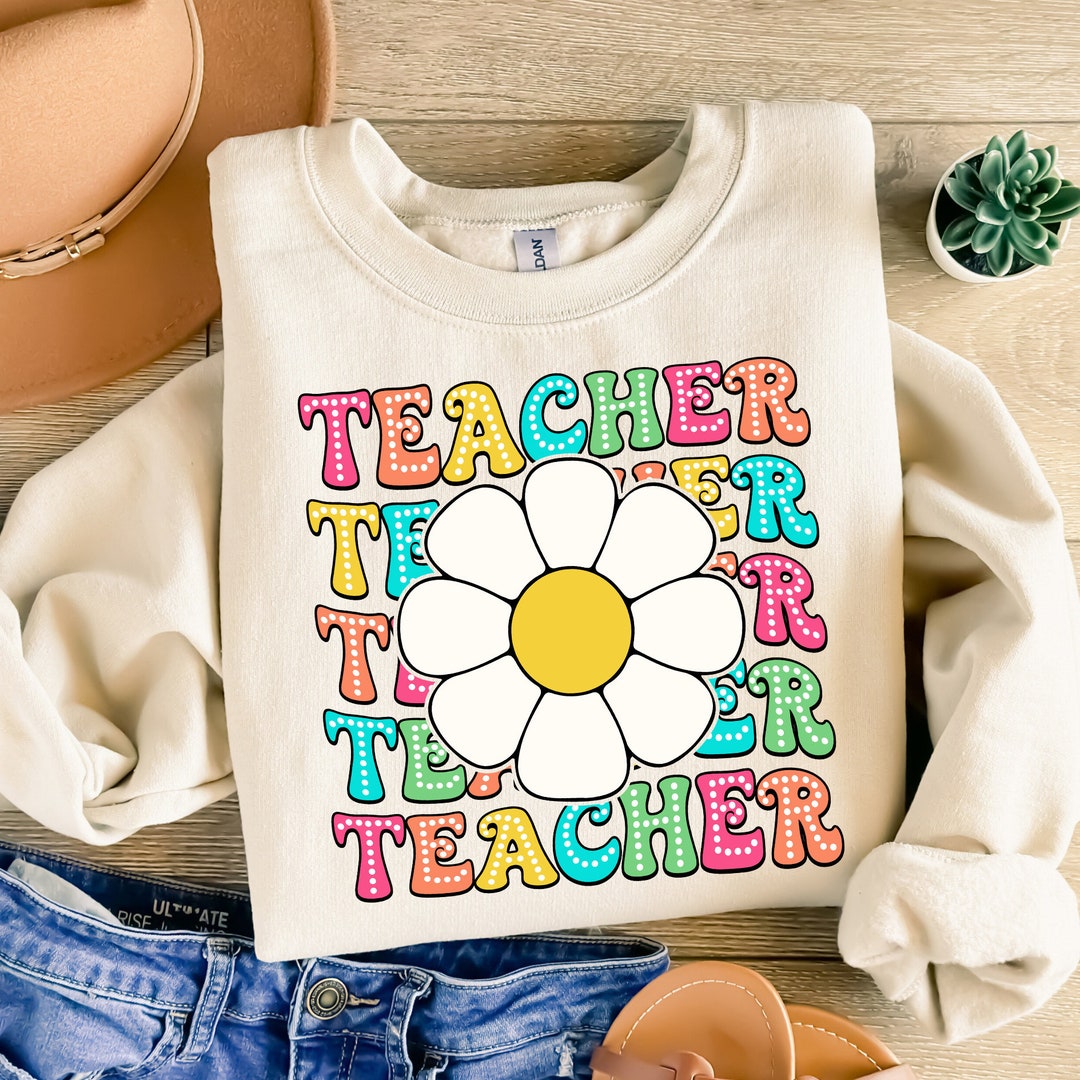 Floral Teacher PNG, Teacher Shirt Design, Last Day of School PNG, Back ...