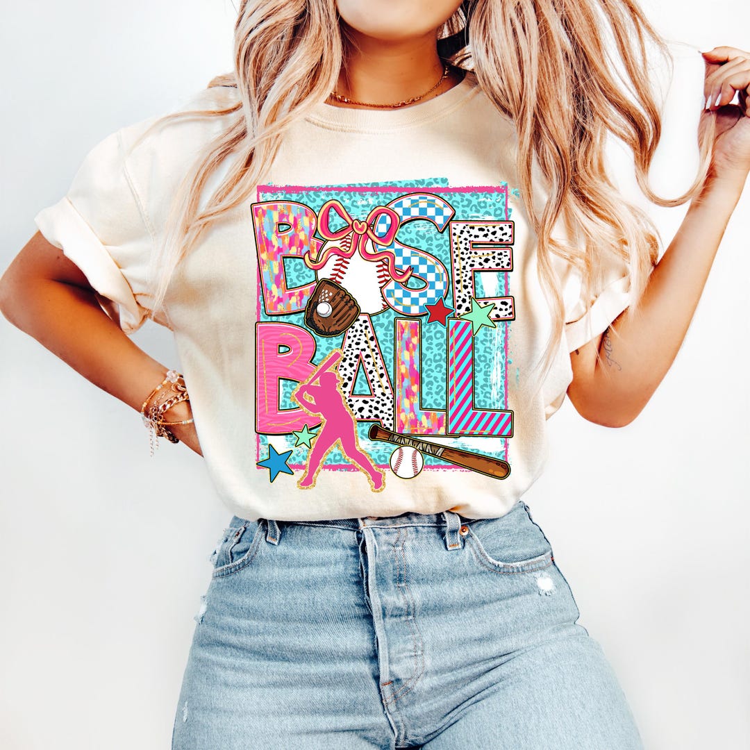 Preppy Baseball Coquette Png, Game Day PNG, Leopard Baseball Mama Png ...