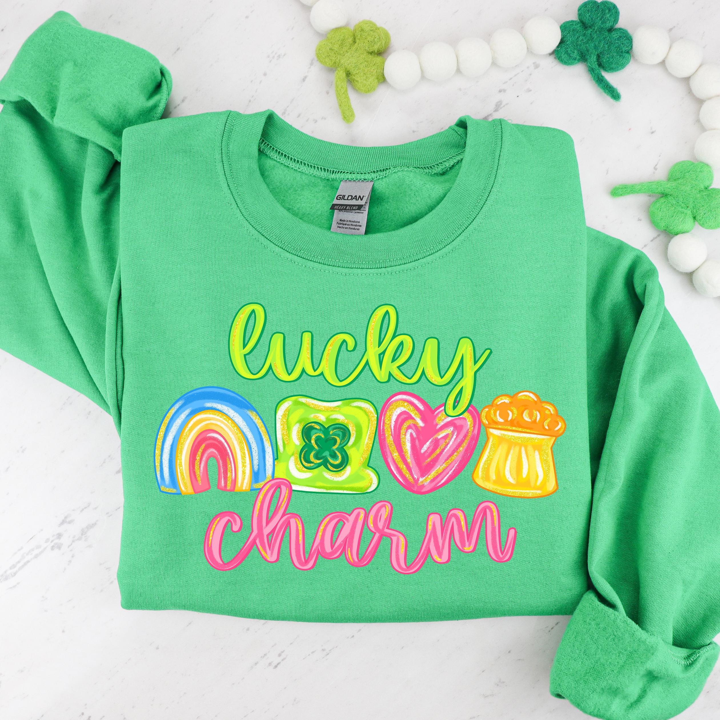 Lucky Charm St Patricks PNG, Colorful Brushstroke St Patricks Shirt ...