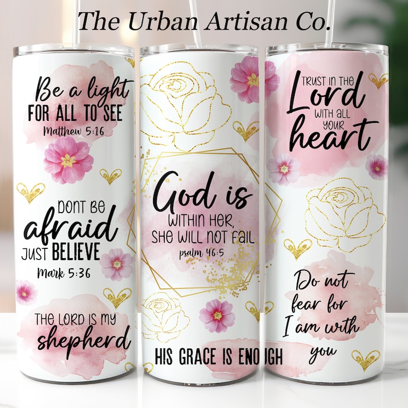 Bible Verse Tumbler - Etsy
