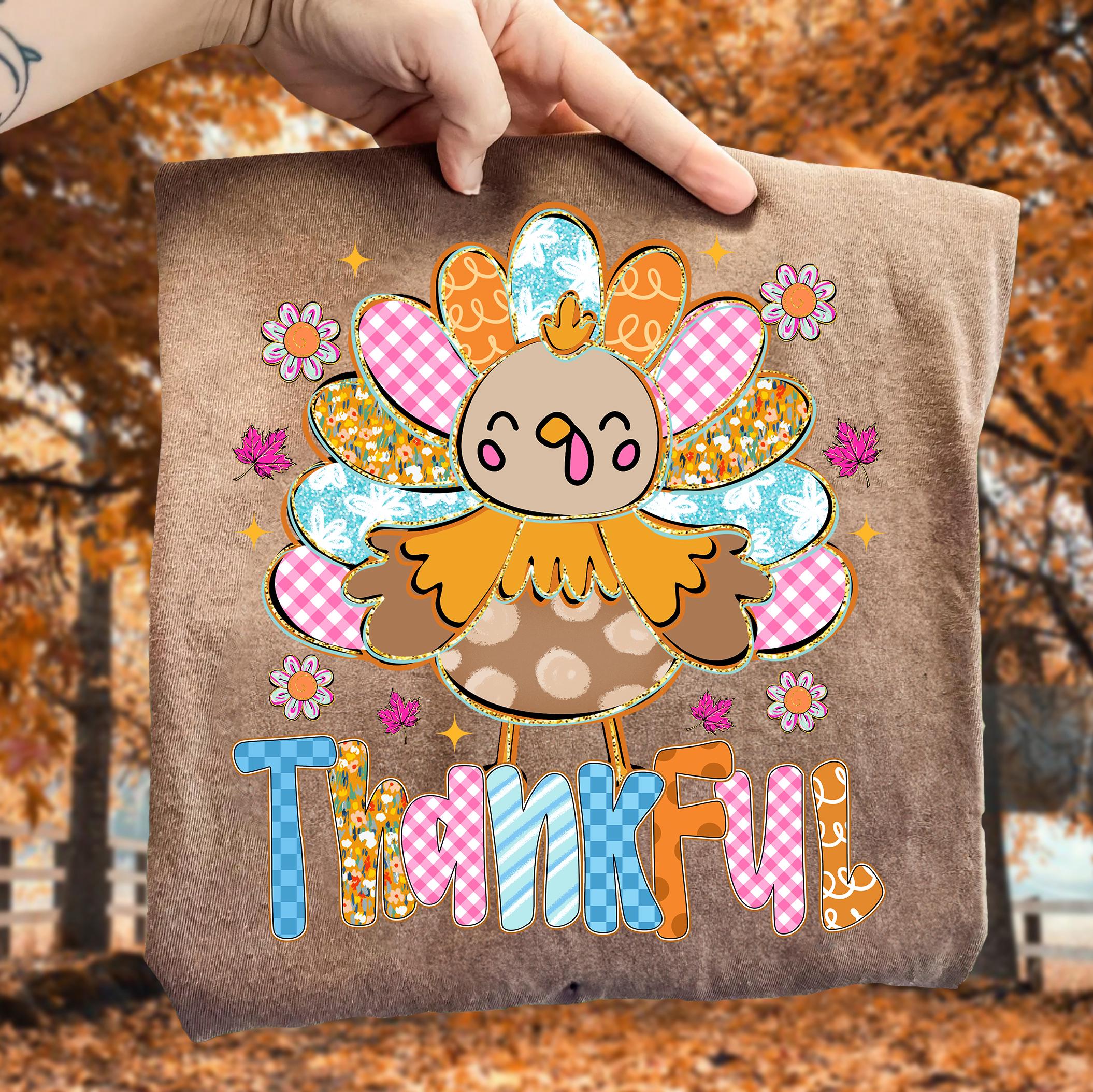 Coquette Thankful Turkey Png, Preppy Thanksgiving Gobble PNG, Pink ...