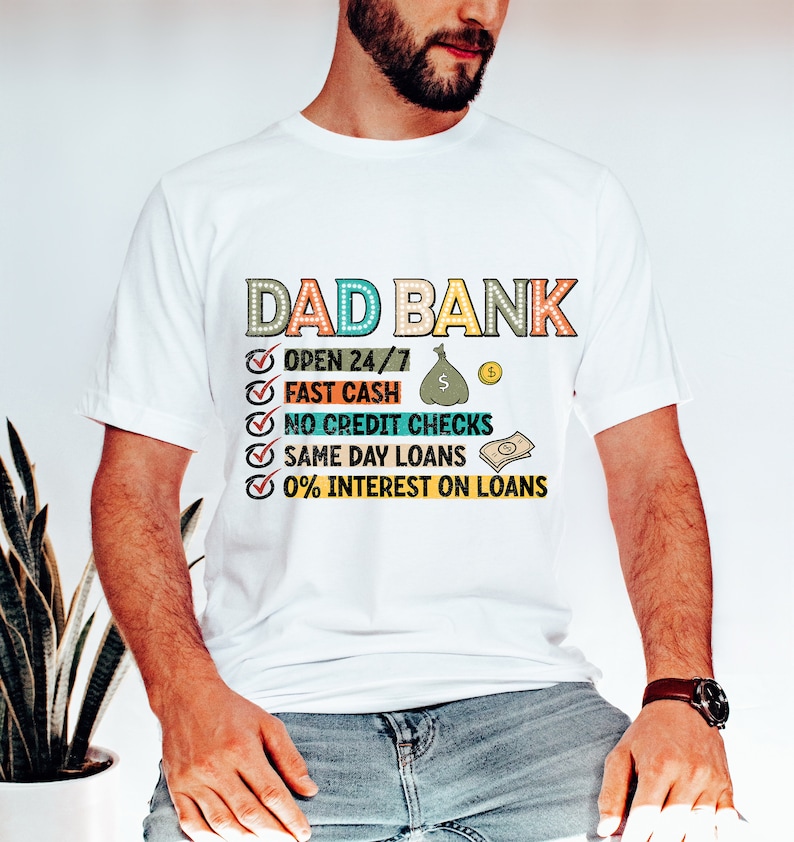 Bank of Dad Png, Father's Day Png, Funny Dad PNG, Fatherhood Png, Dad ...