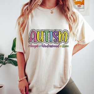 Autism Awareness PNG, Glitter Autism PNG, Digital Download Png, Bright ...