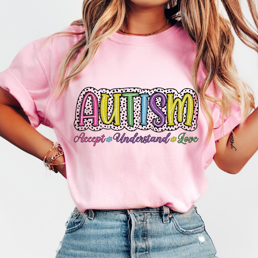 Autism Awareness PNG, Glitter Autism PNG, Digital Download Png, Bright ...