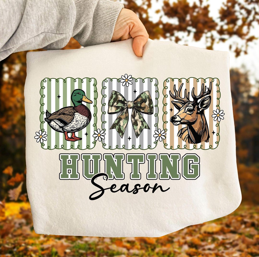 Hunting Season Png, Preppy Camo Bow Png, Deer Hunting Png, Duck Hunter ...