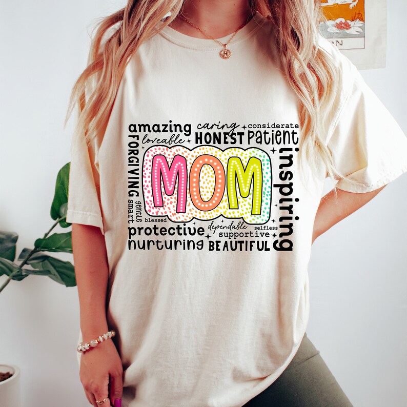 She is Mom PNG, Retro Mother PNG, Blessed Mom Png, Mom Shirt, Mom Life ...