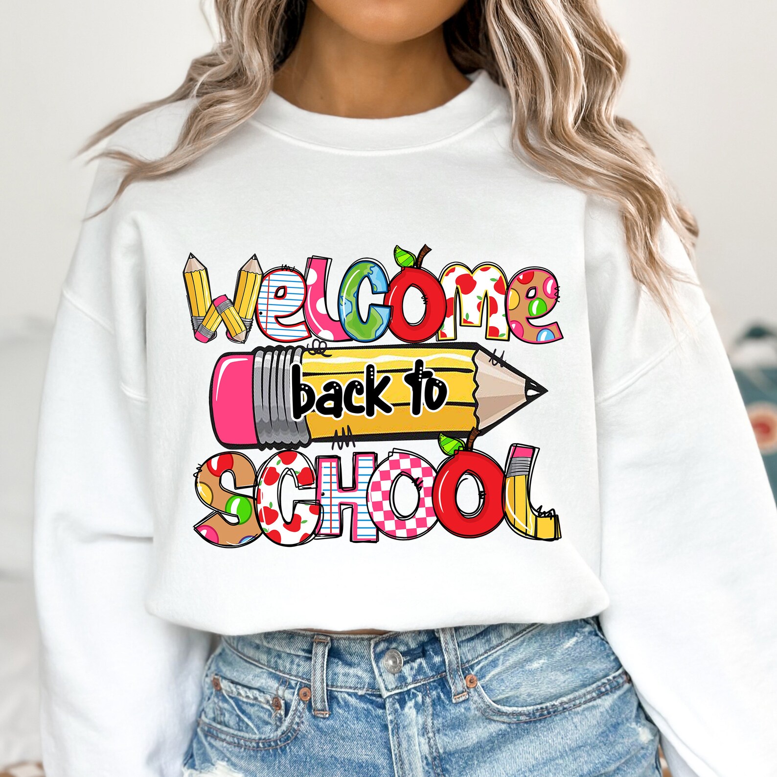Welcome Back to School Png, Doodle Teacher Png,first Day of School Png ...