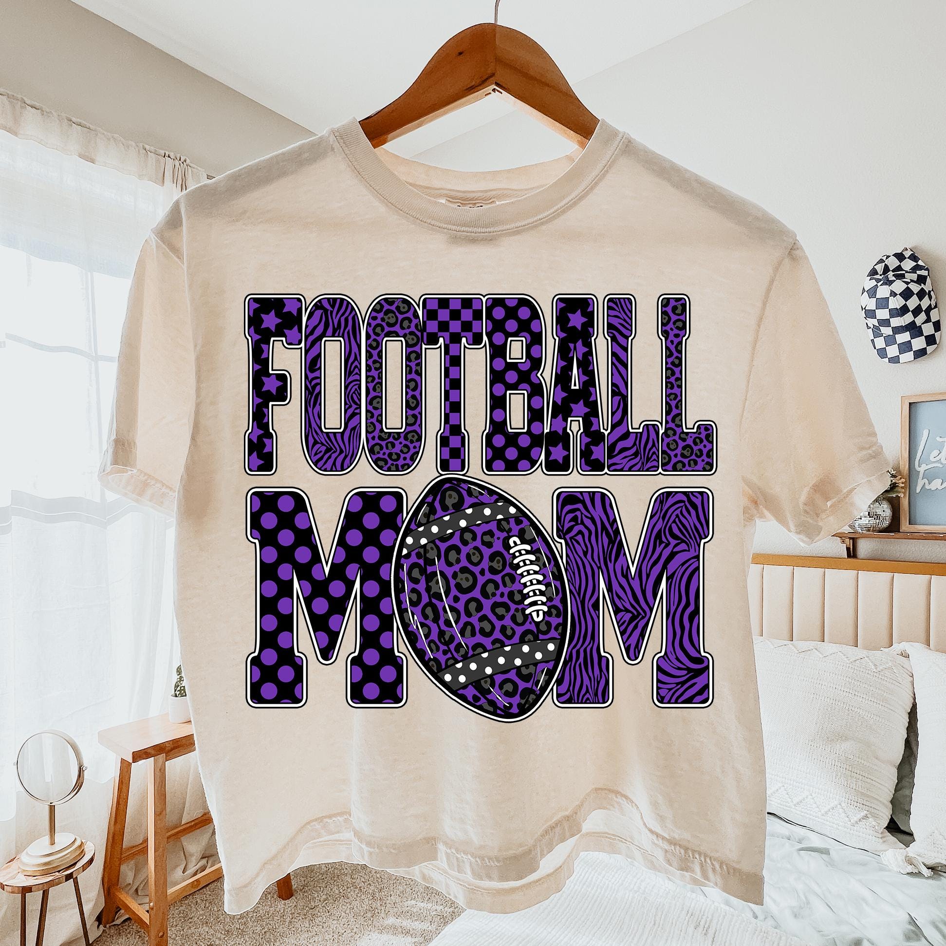 Purple Football Png Bundle, Game Day Touchdown Season Png, Fall ...