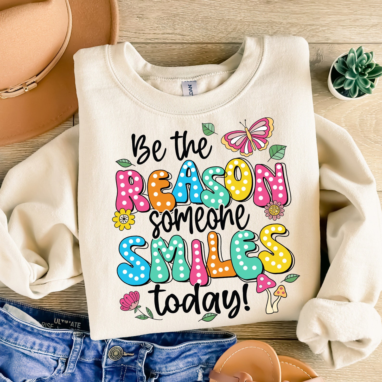 Be the Reason Someone Smiles Today PNG, Mental Health Png, Positive ...