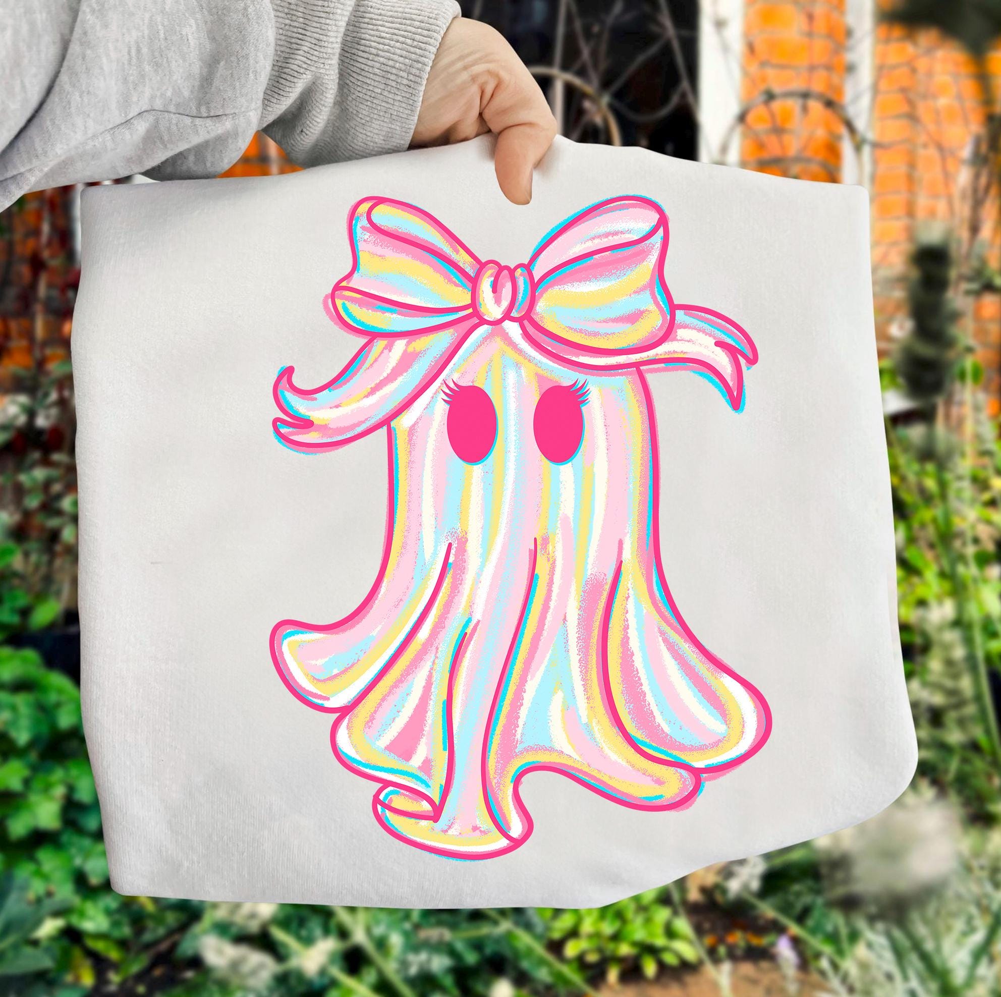Preppy Pink Ghost Png, Halloween Ghost Coquette Png, Spooky Season Png ...