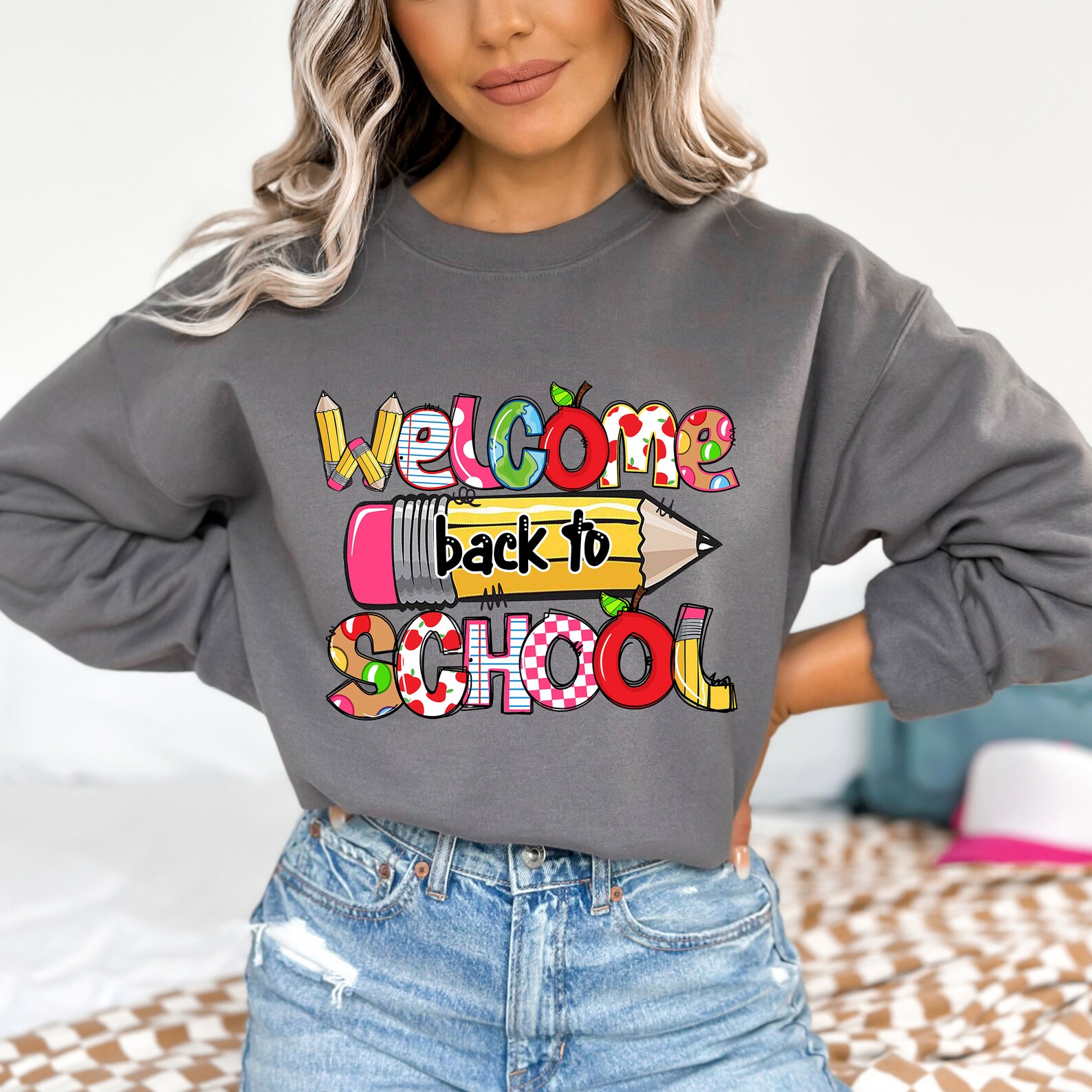 Welcome Back to School Png, Doodle Teacher Png,first Day of School Png ...