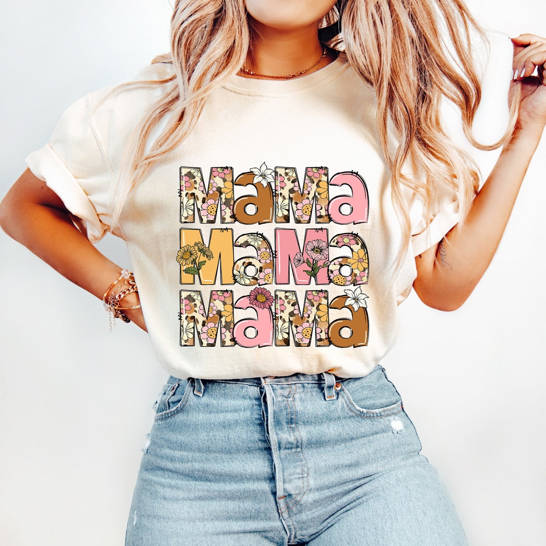 Floral Mama Flower PNG, Retro Boho Mama PNG, Mama Png, Groovy Boho ...