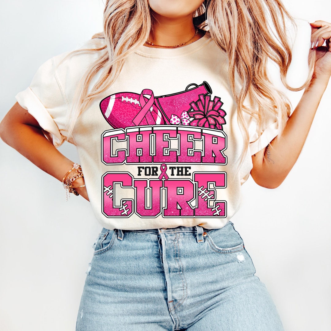 Cheer for the Cure Png, Breast Cancer Football Png, Breast Cancer ...