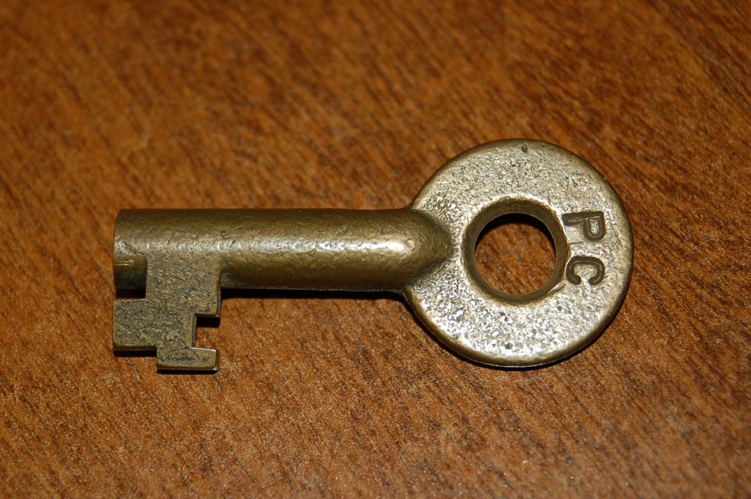 Penn Central Brass Switch Key by Adlake ODD CUT - Etsy