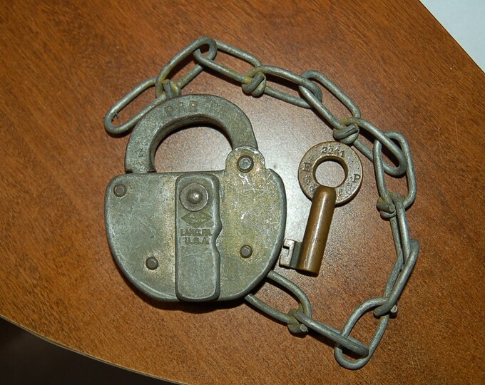 Pennsylvania Railroad Switch Lock by Slaymaker With Correct Original E ...
