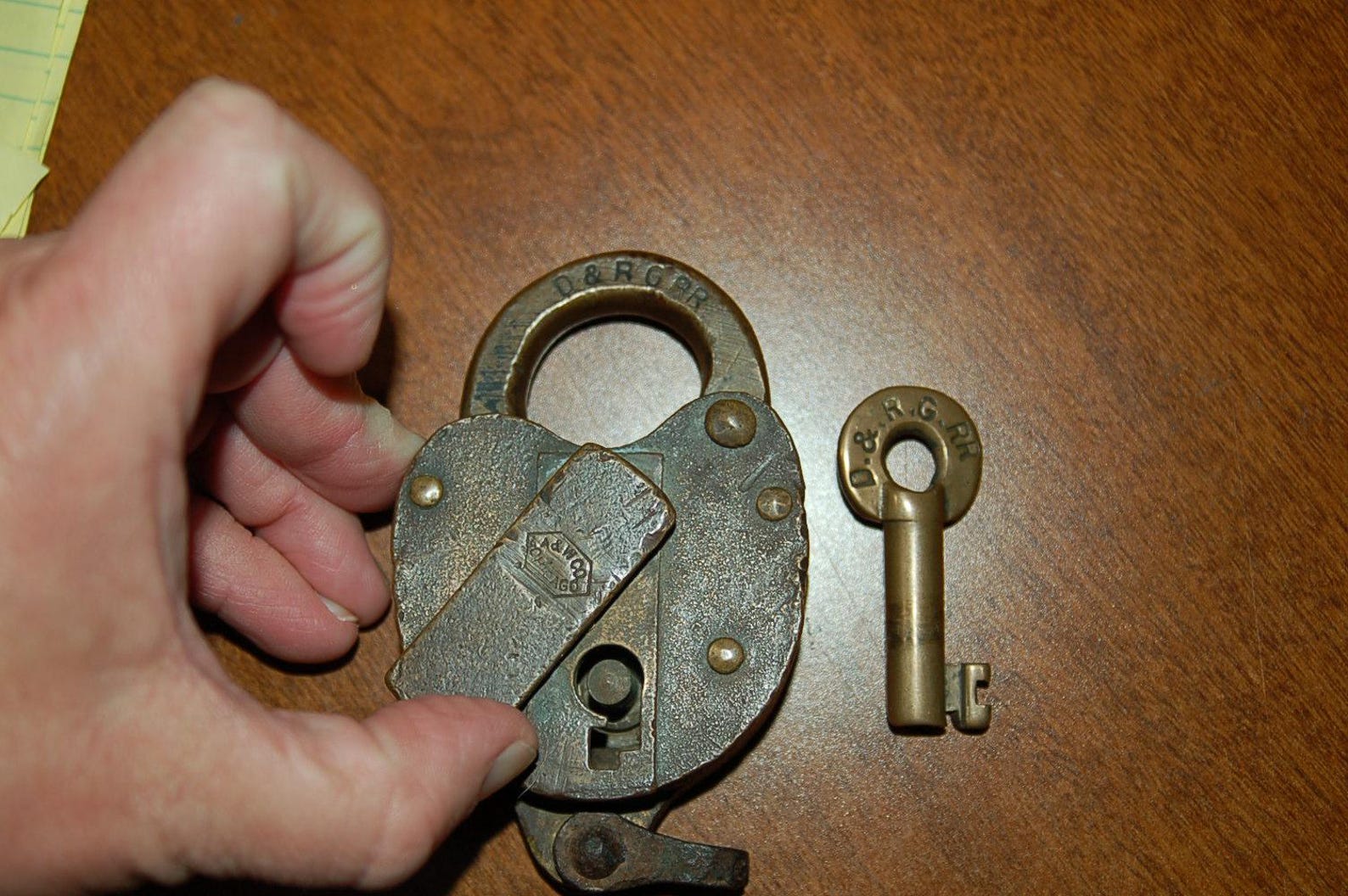 Denver and Rio Grande Western RR Brass Lock and Key by A&W - Etsy