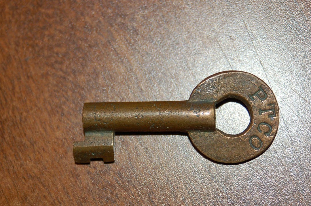 Philadelphia Traction Company Brass Switch Key by Slaymaker - Etsy
