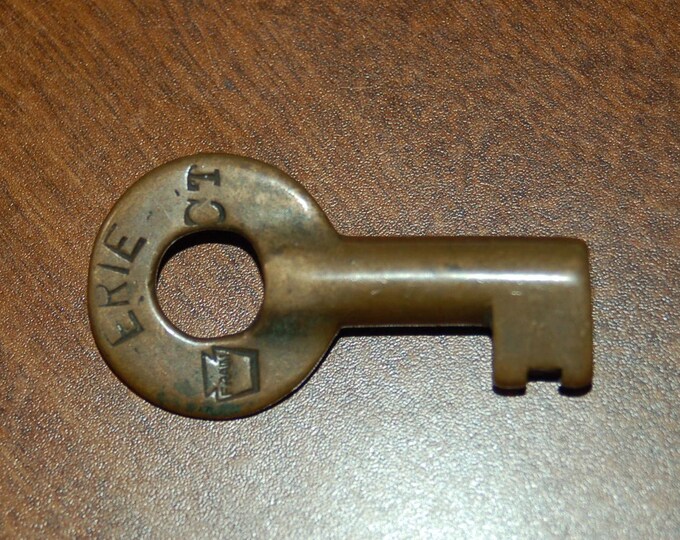 Erie Railroad Cripple Track Brass Key by Fraim - Etsy