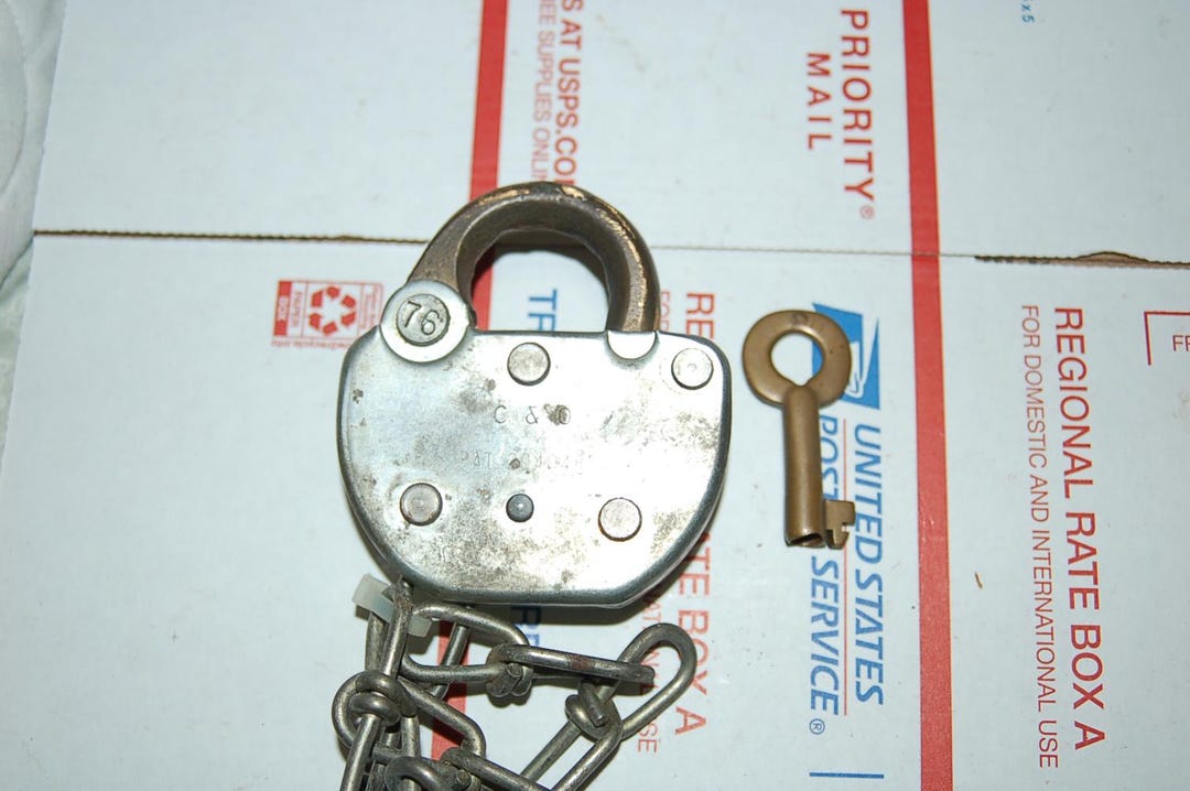 Chesapeake and Ohio Railroad Switch Lock and Key - Etsy