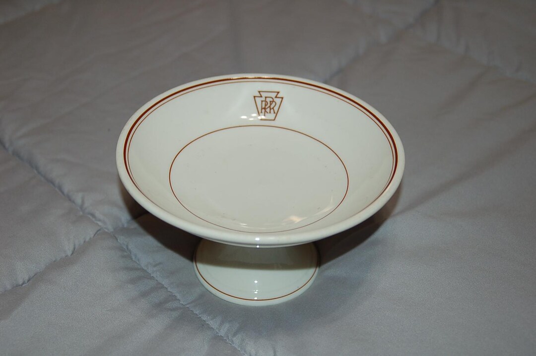 Pennsylvania Railroad Compote Keystone Pattern. - Etsy