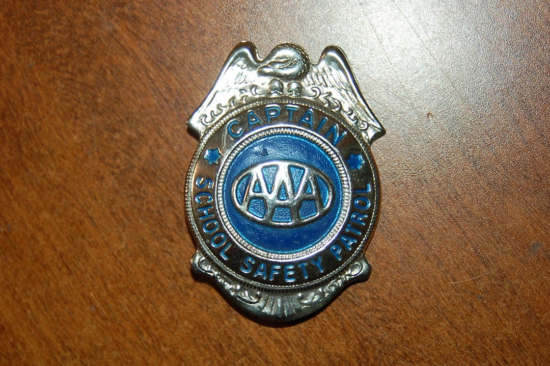 AAA School Safety Patrol Captain Badge - Etsy