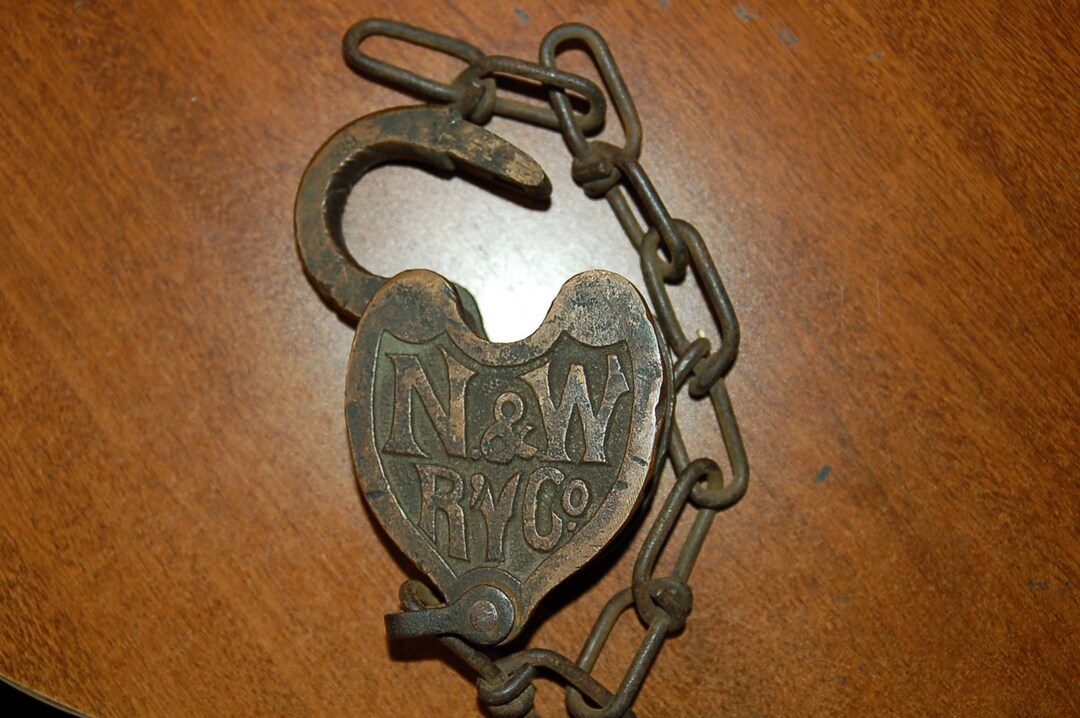 Norfolk & Western Railway Fancyback Lock From 1939 Works - Etsy