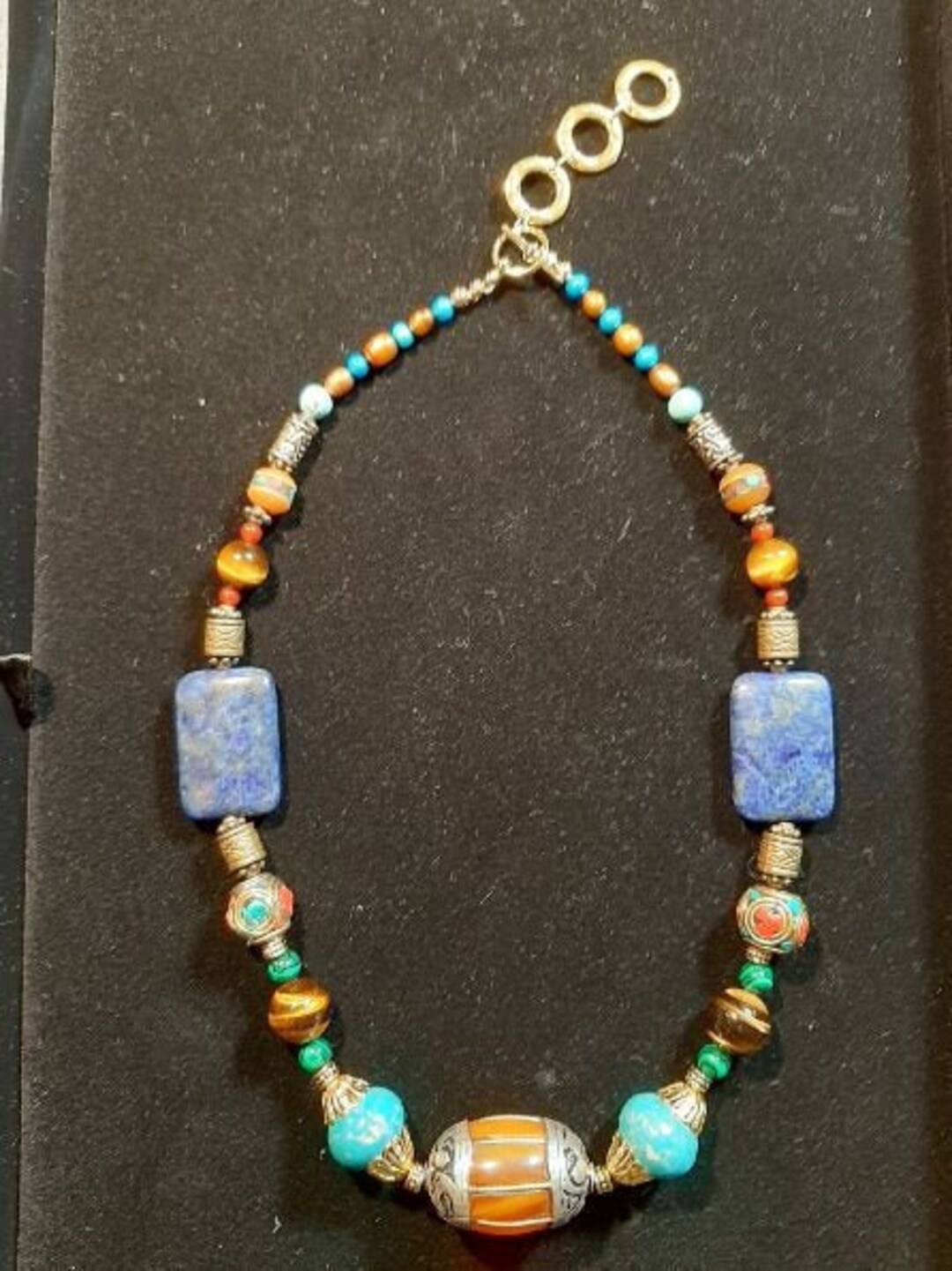 Distinctive, Unusual Design. Assorted Colorful Semi-precious Shaped ...