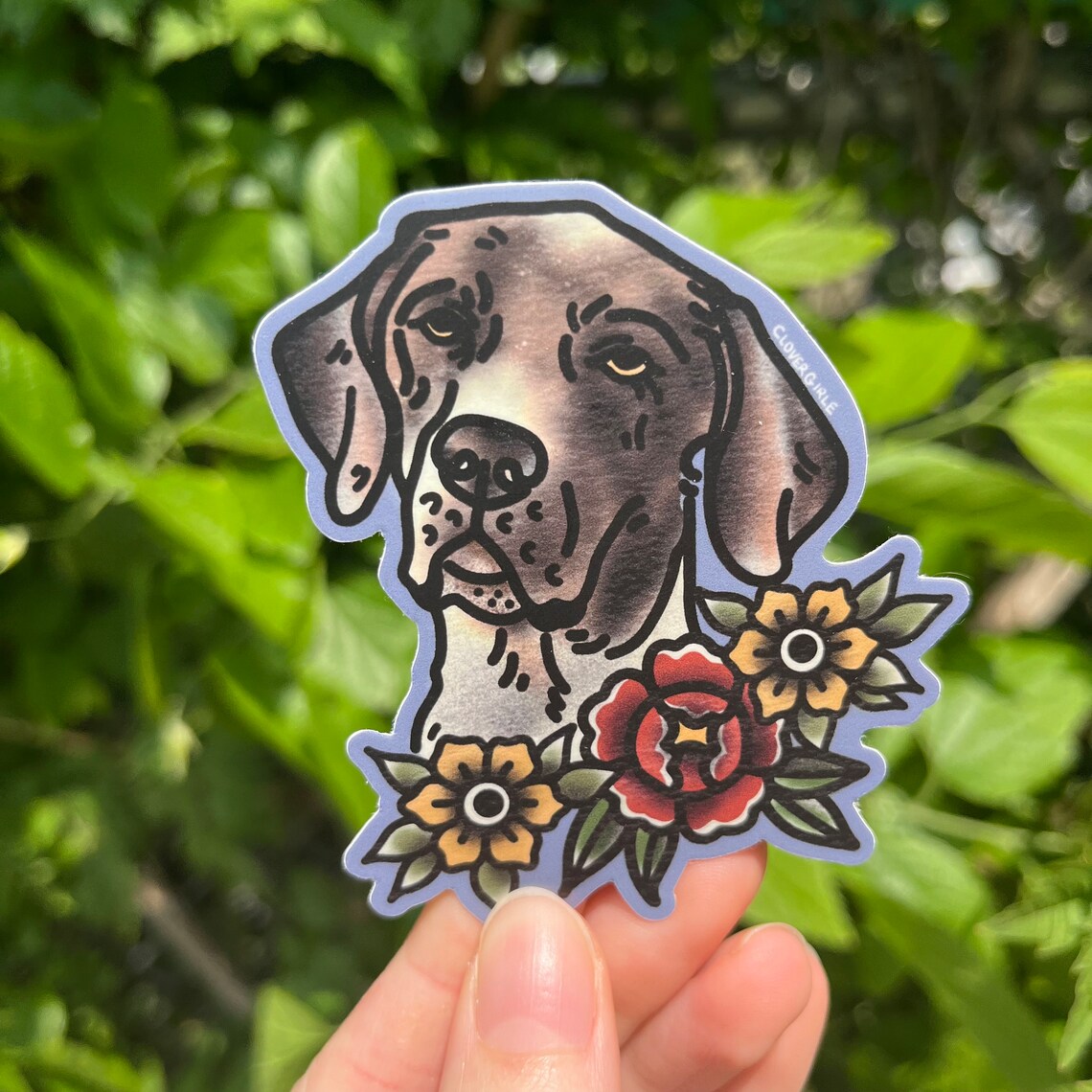 German Shorthaired Pointer Tattoo Stickers - Etsy