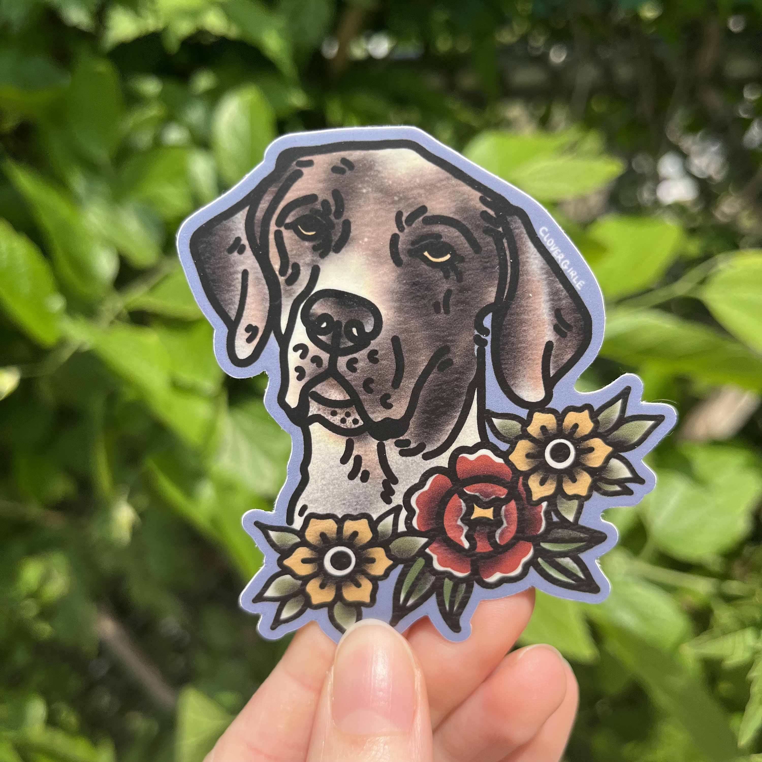 German Shorthaired Pointer Tattoo Stickers - Etsy