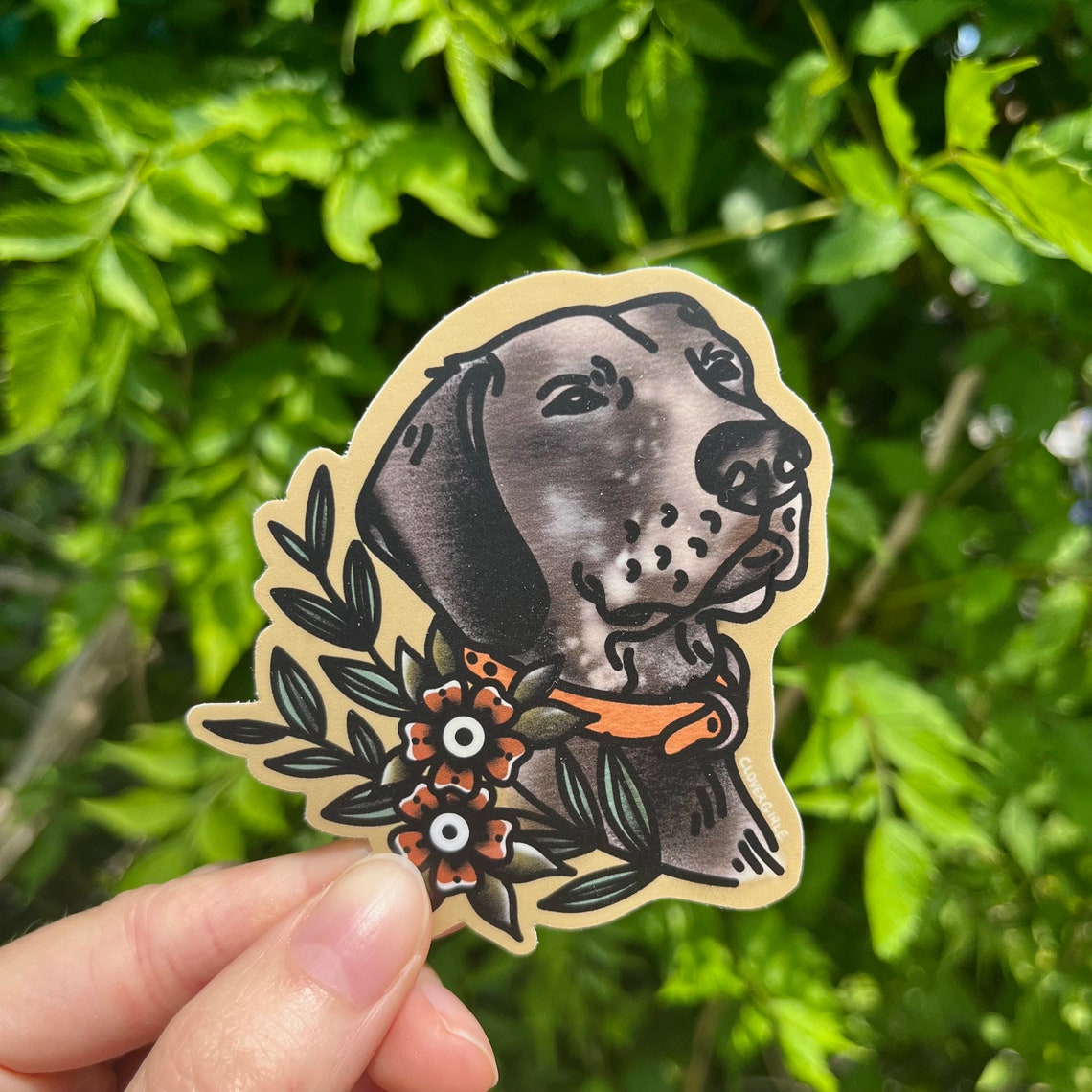 German Shorthaired Pointer Tattoo Stickers - Etsy