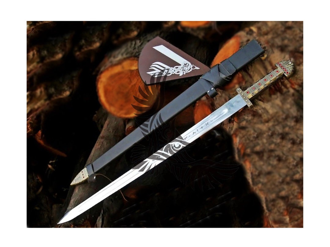 Handmade Ragnar Lothbrok Viking Sword , Viking Sword of King Ragnar ...