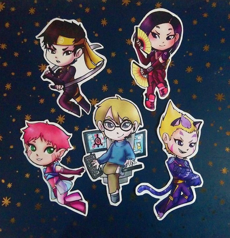 Code Lyoko Paper Stickers - Etsy