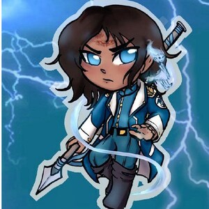 Kaladin Stormblessed Paper Sticker Stormlight Archive - Etsy