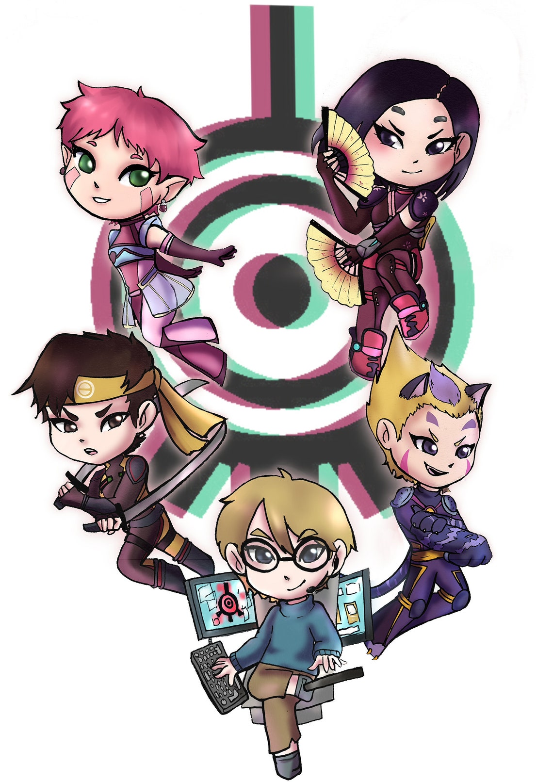 Code Lyoko Paper Stickers | Etsy
