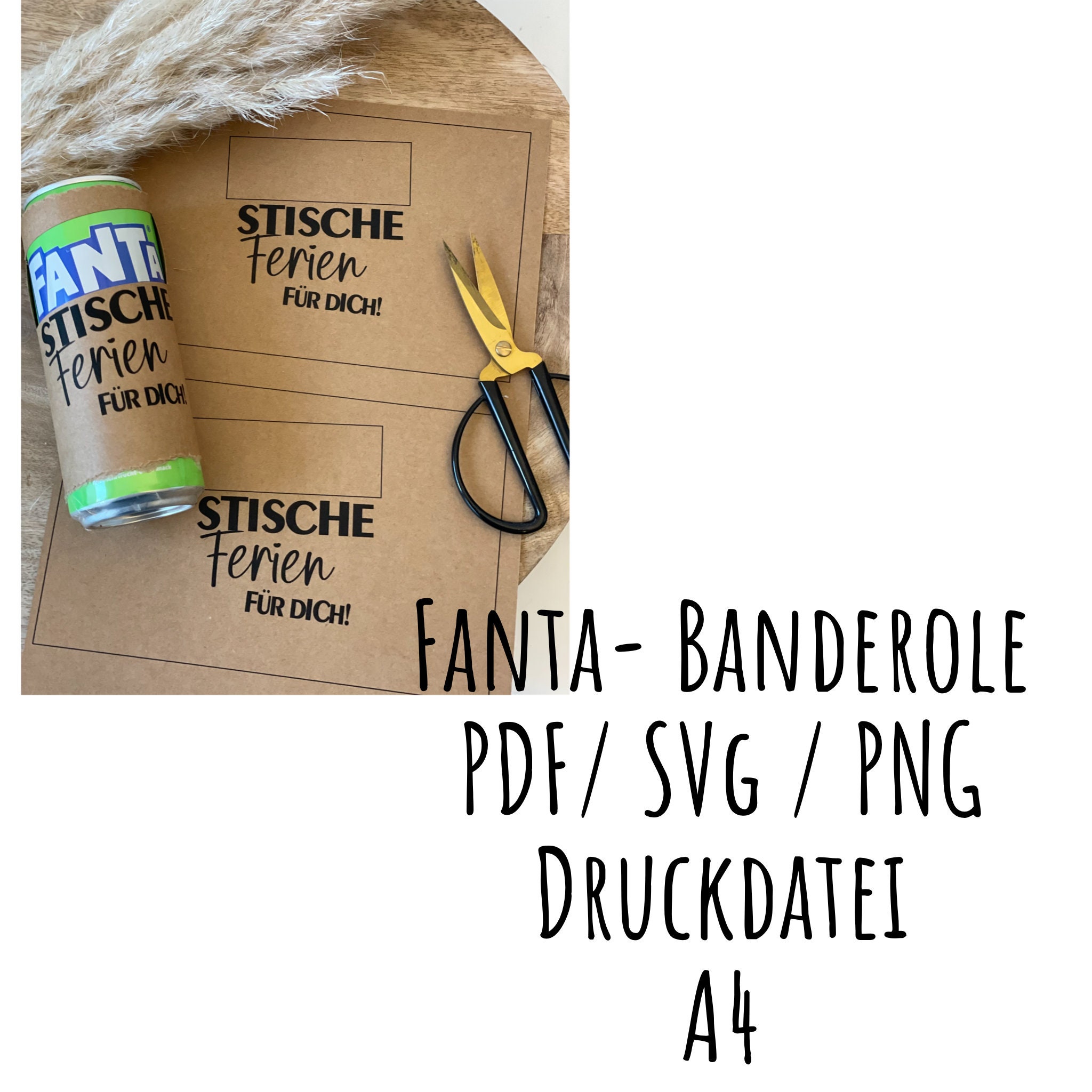 DIGITAL Print File Fanta Banderole | Holidays | Start of the Holidays ...