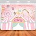 Pink Carnival Party Backdrop, Circus Tent Carnival Birthday Vinyl Photo ...