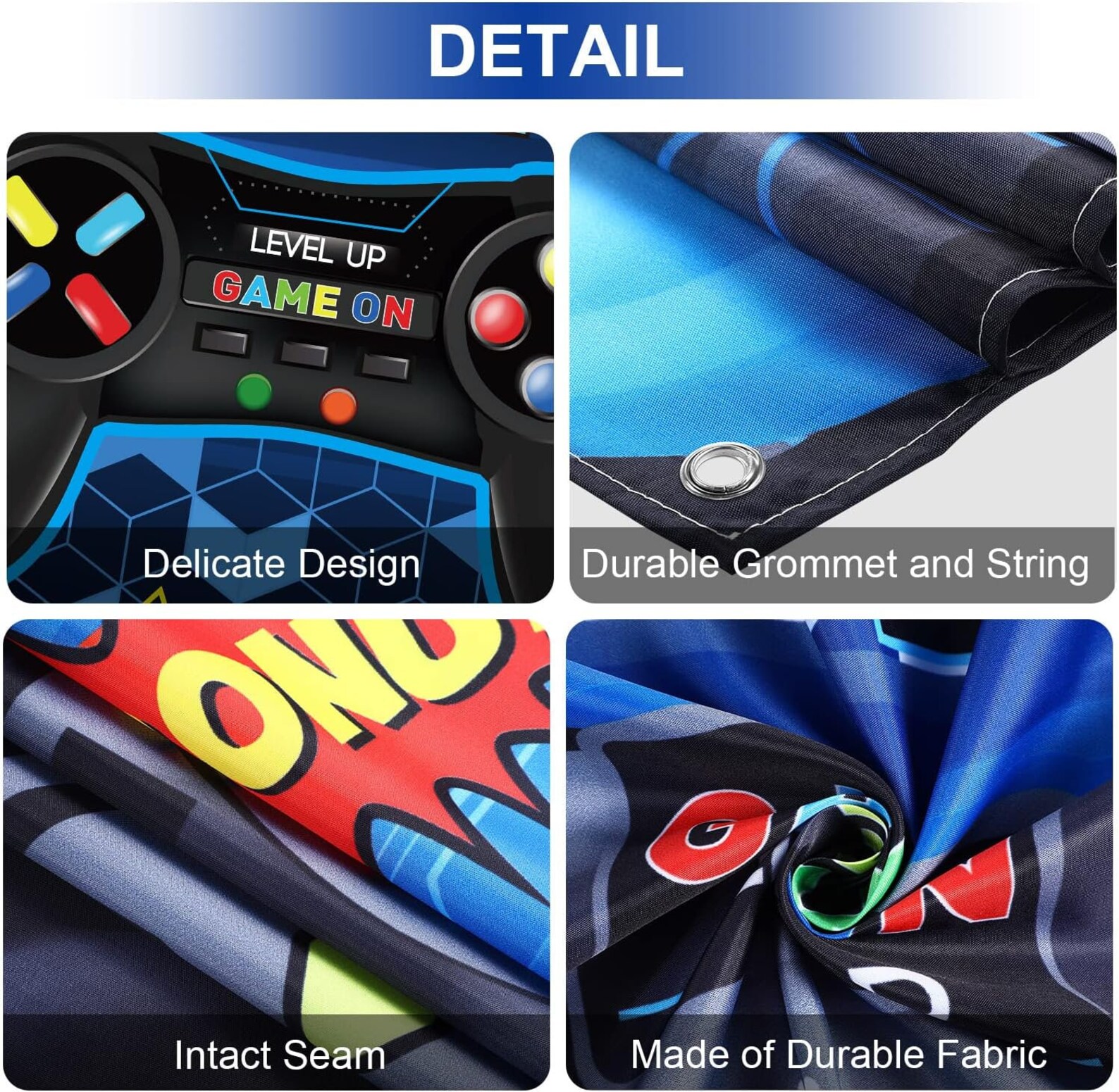 Video Game Happy Birthday Backdrop Game on Birthday Party Backdrop ...