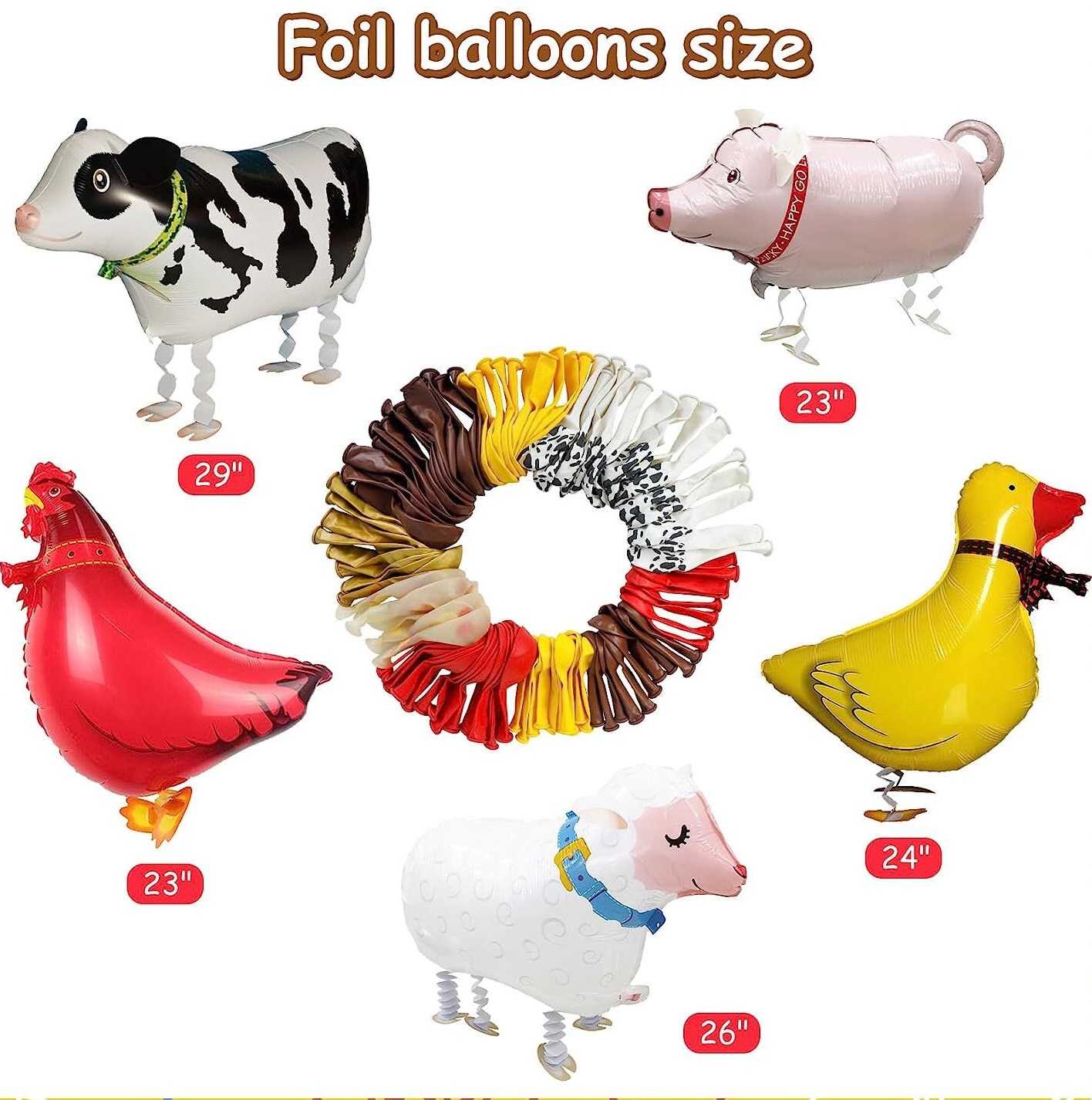 Farm Animals Birthday Balloon Garland Arch, Farm Animals Birthday ...