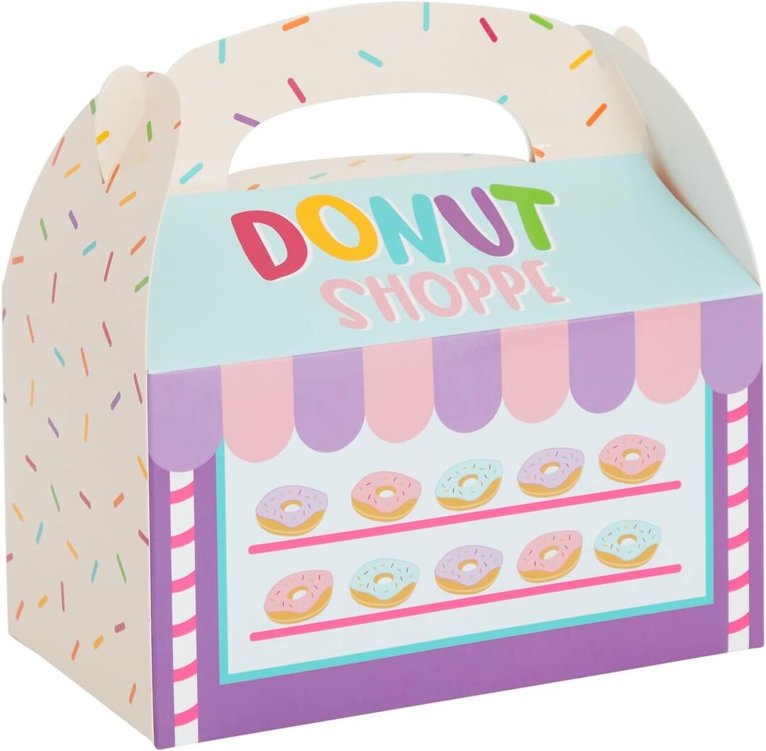 Donut Treat Boxes 24 Pack, Donut Grow up Birthday Gift Boxes, Donut ...