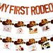 My First Rodeo Birthday Photo Banner, Western Cowboy 1st Birthday ...