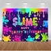 Slime Birthday Backdrop, Slime Party Backdrop Vinyl Photo Background ...