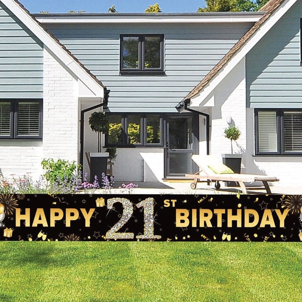 Outdoor Birthday Banner - Etsy