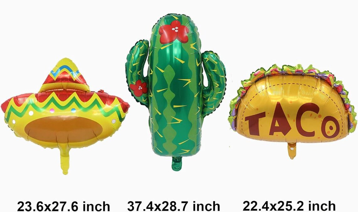 Mexican Fiesta Balloon Garland Arch Kit Llama Cactus Sombrero Taco ...