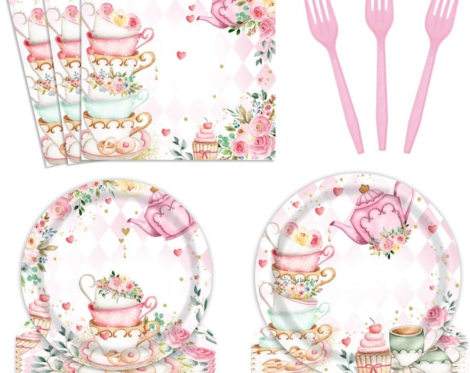 Pink Toile Paper Charger Plates | Pink Tea Party Bridal Shower, Tea ...