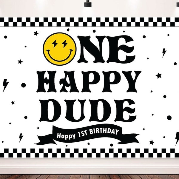 One Dude Backdrop - Etsy